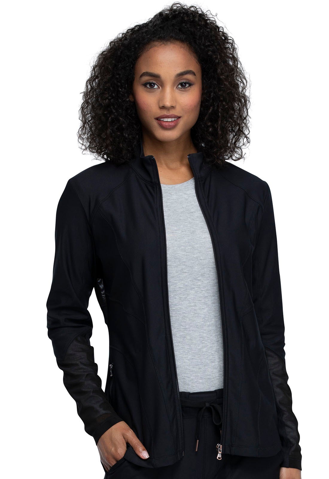 FORM MESH DETAIL JACKET | Scrubcetera